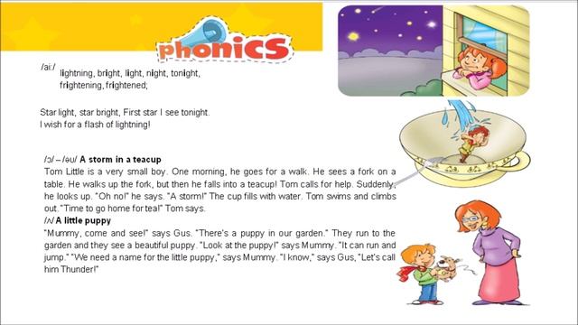CITY STARS 2, ex 1 p 71, module 7, Phonics