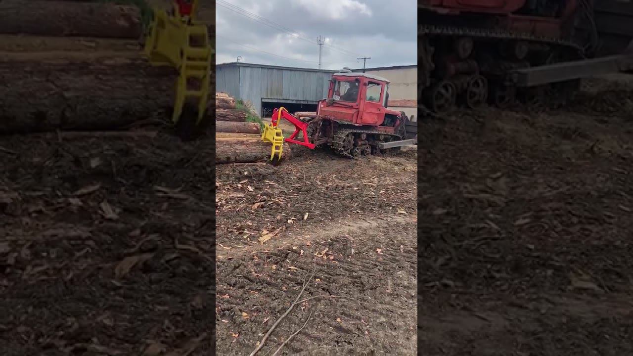 Трелевочный захват ГорЫнЫч ДТ-75 (тестирование у клиента г. Оренбург)