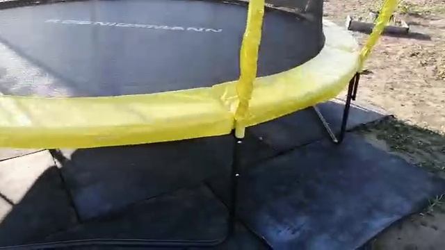 БАТУТ КАРКАСНЫЙ KOENIGSMANN T-12 PRO / КАРКАСНЫЙ БАТУТ С ЗАЩИТНОЙ СЕТКОЙ ДЛЯ ДАЧИ / MIR-SPORTA.COM