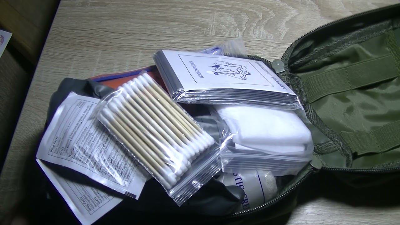 Распаковка тактической аптечки с Озона (Али Экспресса)