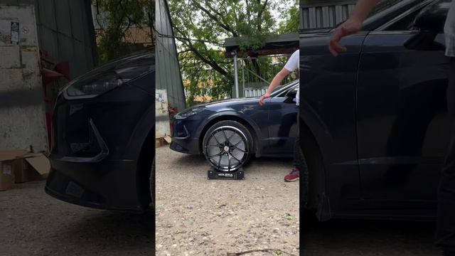 Hyundai sonata на примерке дисков в 19-ом диаметре #примеркадисков #hyundai