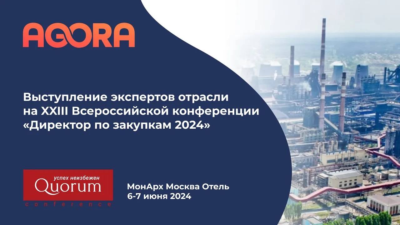 Выступление экспертов отрасли на XXIII Всероссийской конференции «Директор по закупкам 2024»