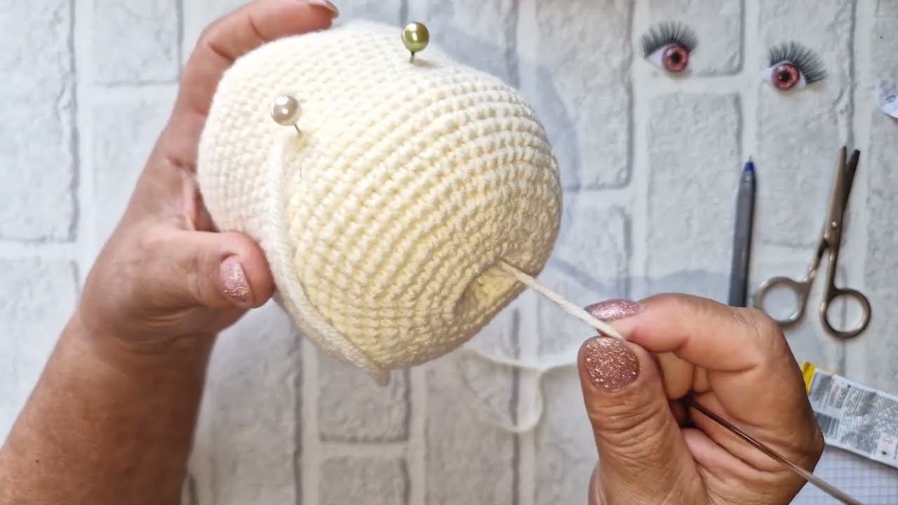 Мастер класс куколки Катюши Часть 6 Оформление лица