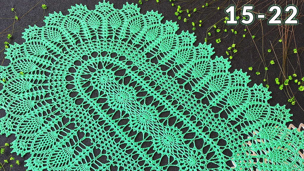 Овальная салфетка крючком, Натали, 15-22.mp4