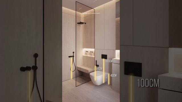 Рекомендуемые размеры для ванной комнаты