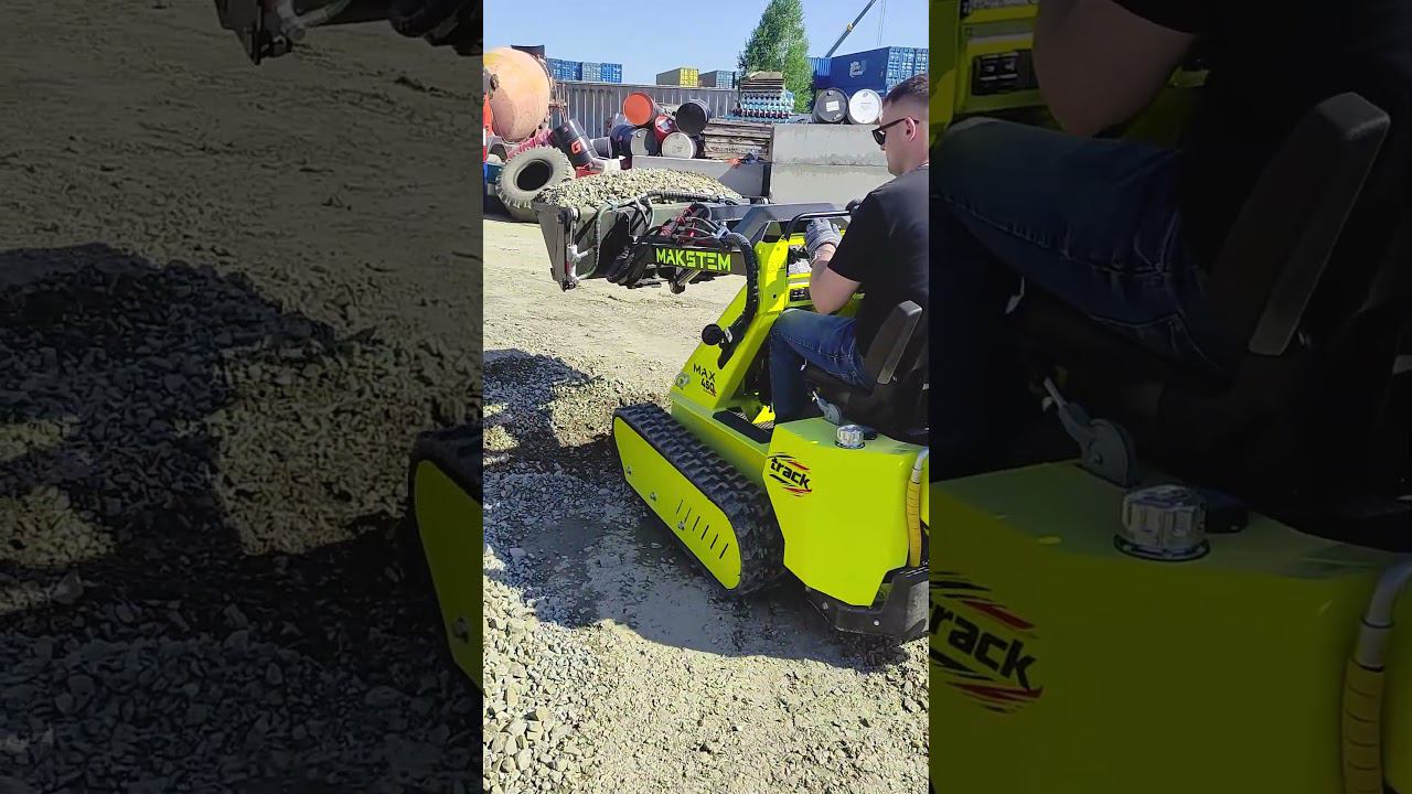 ᐅ Новый Мини-Погрузчик  ❯ MAX450 Track ❯ Ковш Челюстной #минипогрузчик #макстем