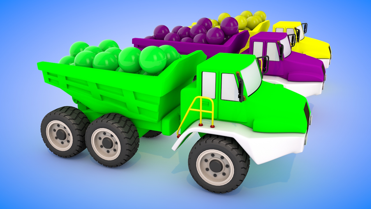 Цвета и цифры  Детский мультик про машинки Развитие малыша