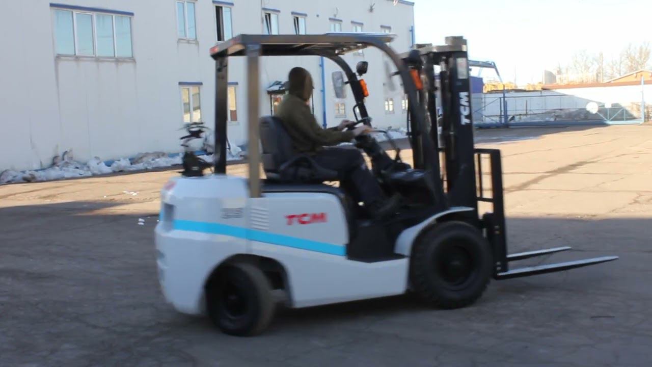 Бензиновый погрузчик TCM FG25T3 высота подъема 3м газовое оборудование