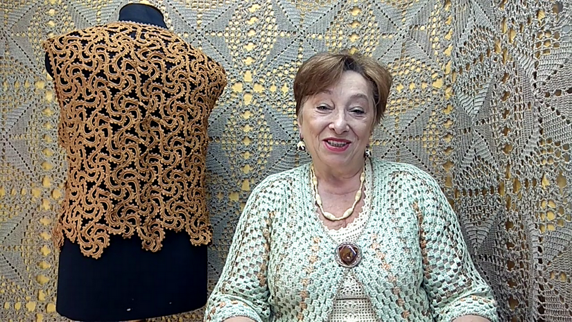 Жилет "Гипюрный". Мастер-класс по вязанию крючком от О. С. Литвиной.