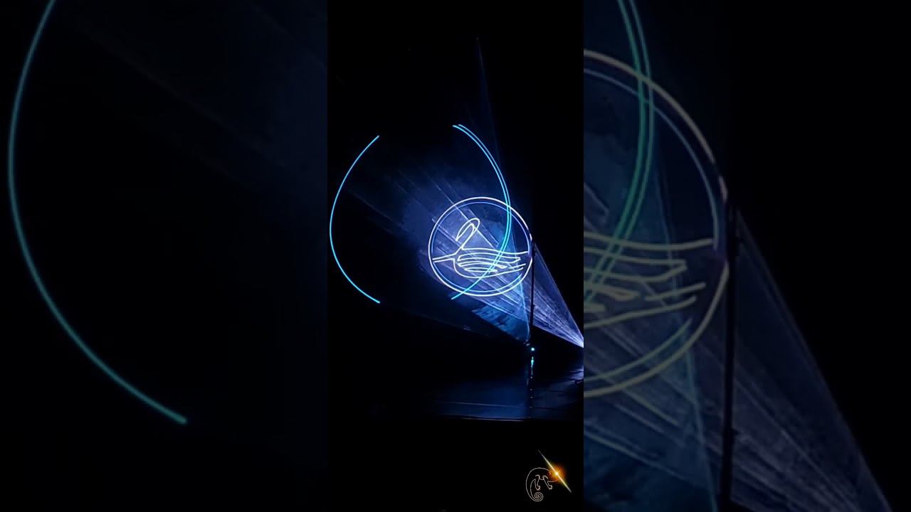 Лазерное шоу на открытие церемонии награждения "ЗОЛОТАЯ ГАГАРА" XXVII г. Ханты-Мансийск