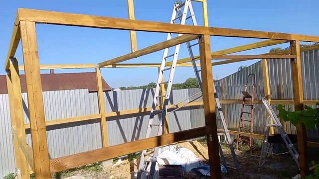 Беседка  продолжение.