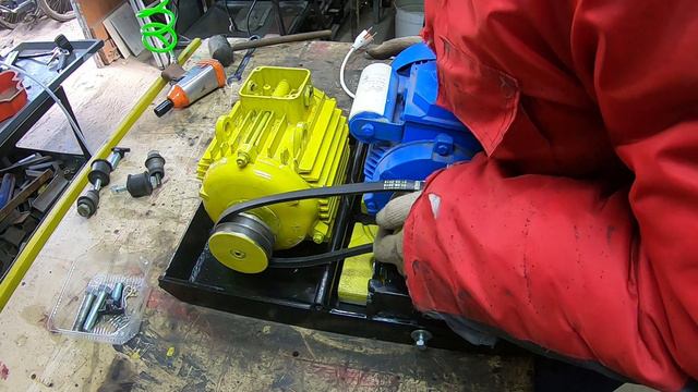 Виброплита из старого электродвигателя, часть3.