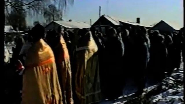 Погребение Архиепископа Геннадия (Антонова). Новозыбков. 4 февраля 1996 года