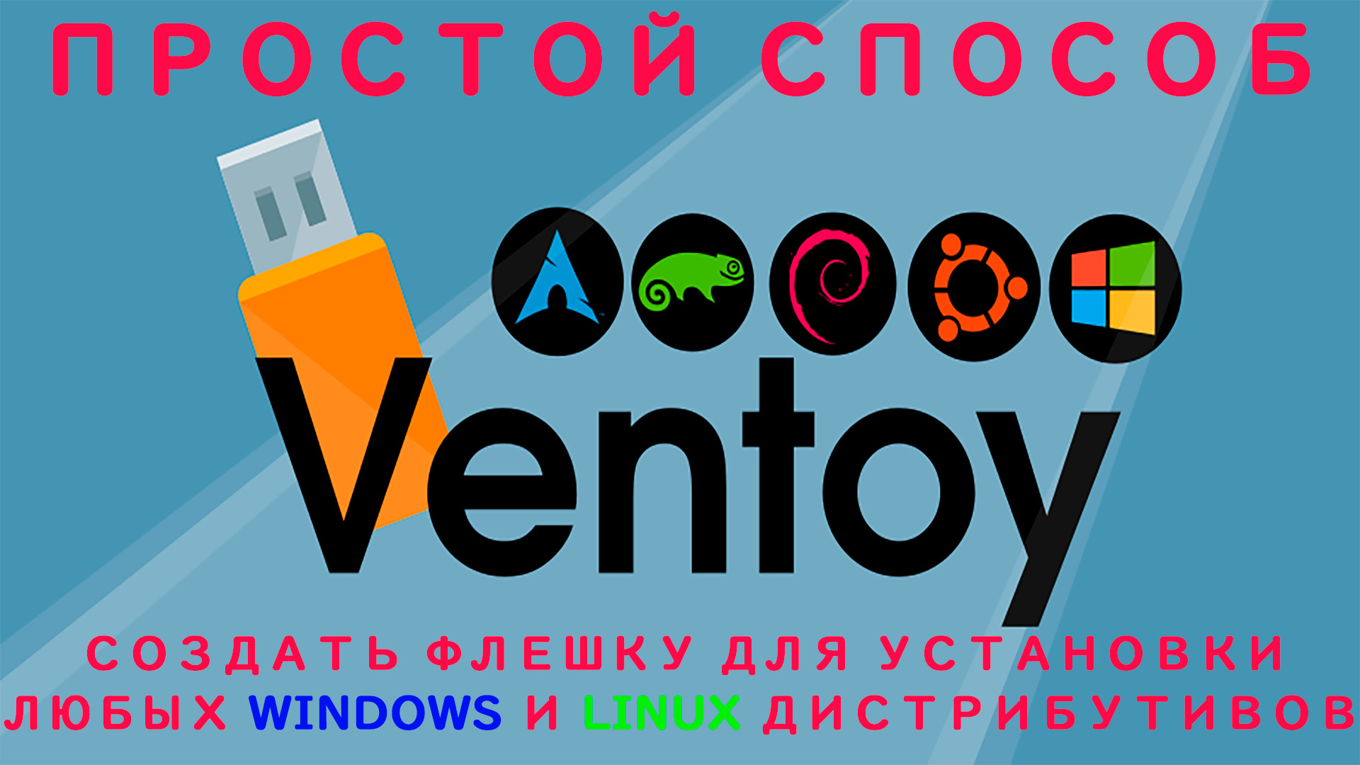 Ventoy мульти загрузочная флэшка Быстрый обзор.