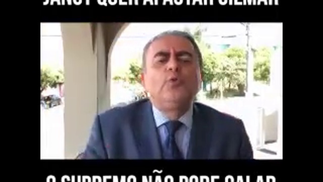 Janot quer afastar Gilmar (240p) (via Skyload)