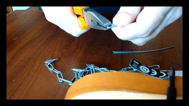 Как сделать цепочку из проволоки своими руками - лайфхак.  How to make a chain of wire to the house.