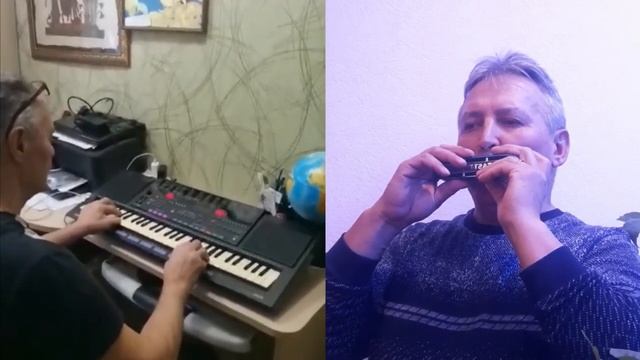 Bésame Mucho. Синтезатор и хроматическая губная гармошка.