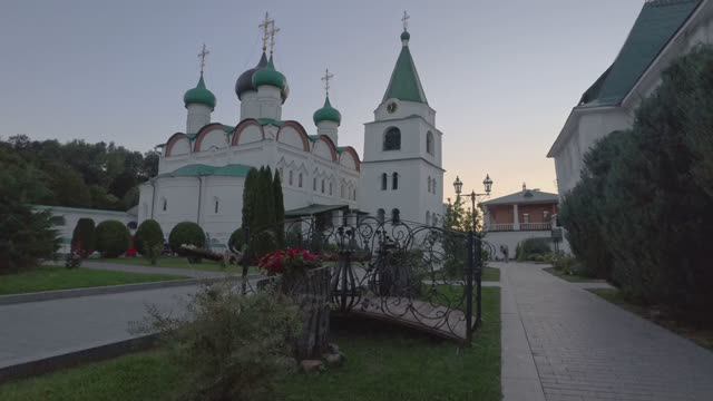 Вознесенский Печерский мужской монастырь в сумерках. Нижний Новгород. 03