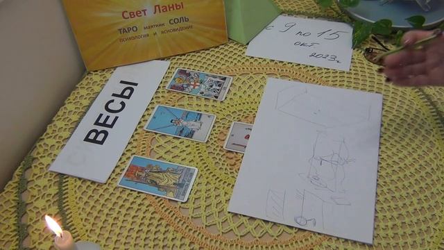 7 - ВЕСЫ - прогноз ТАРО - с  09.10.2023г. по  15.10.2023г. + Послание от Высших Сил.