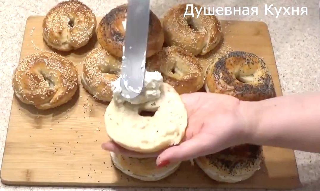 Бейглы! Бублики с начинкой - чудесный завтрак!