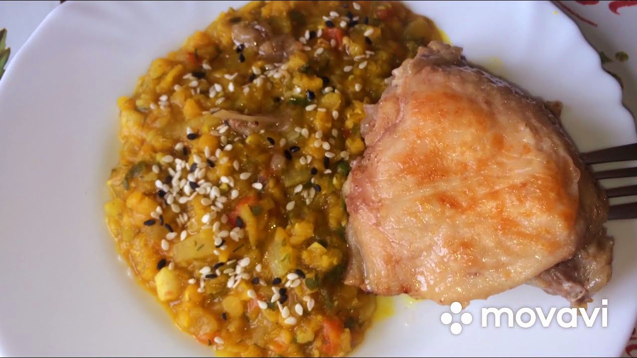 Красная чечевица с карри и помидорами. Просто, быстро и вкусно. А ещё это можно готовить в Пост..mp4