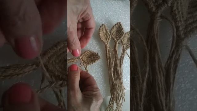 МК. "ЦВЕТЫ В Макраме". Цветок 01.Шаг 3. Прием "утолщенный край"