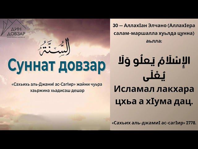 30- хьадис || «Сахьих аль-джамиI ас-сагIир»