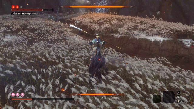 SEKIRO НГ+2 Иссин без аптечек, только меч!