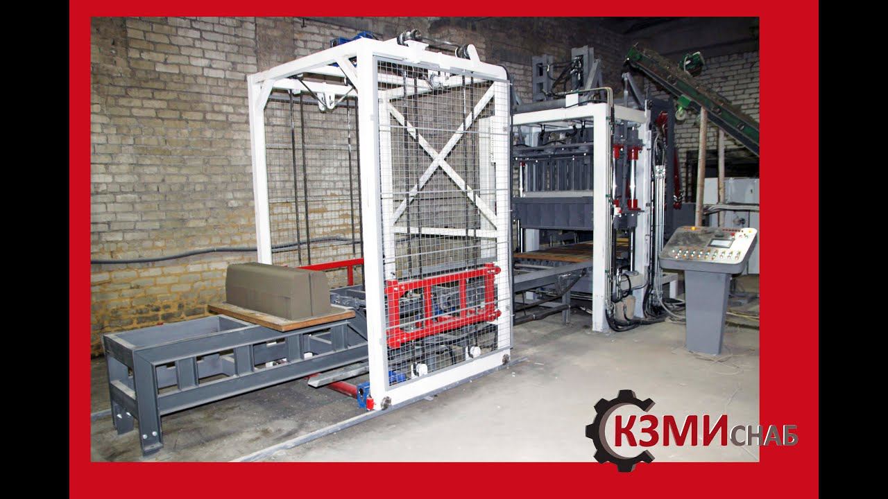 Вибропресс для производства железобетонных изделий малых форм.