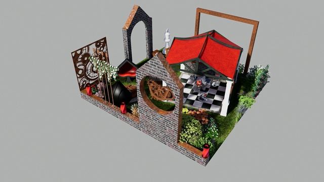 Сад Алисы в Стране чудес.