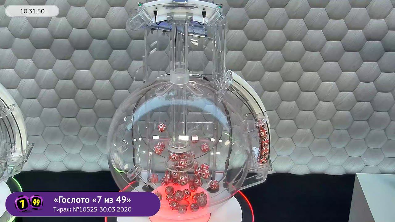 Столото представляет | Лотерея «Гослото «7 из 49». Тираж № 10525 от 30.03.2020 г.