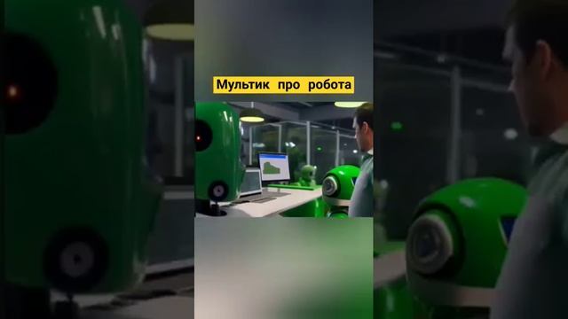 Очередная работа наших учеников. Мультик про робота #искусственныйинтеллект .