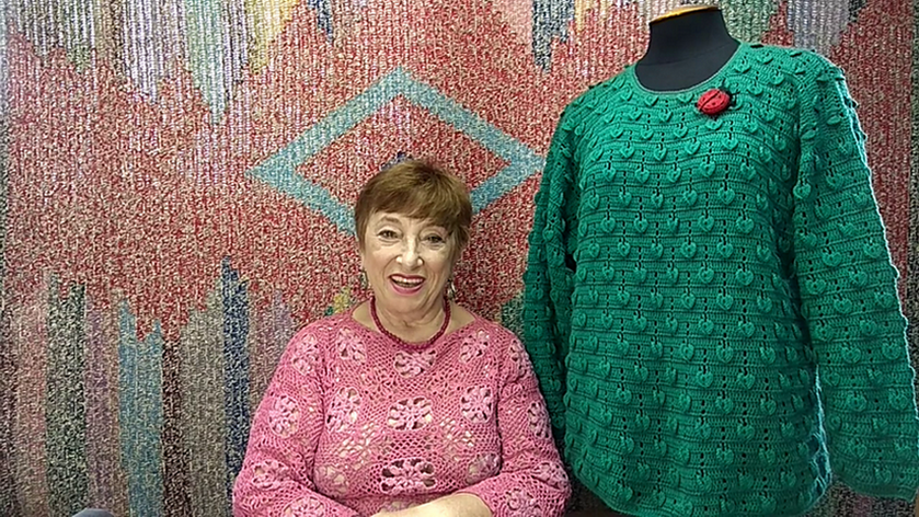 Свитер "Апрель". Мастер-класс по вязанию крючком от О. С. Литвиной.