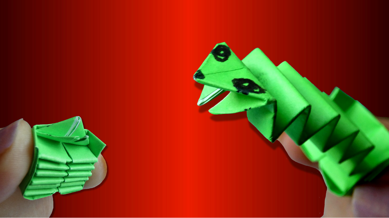 ОРИГАМИ: АТАКУЮЩАЯ ЗМЕЯ