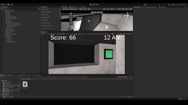 Разработка ФНАФ-кликера.