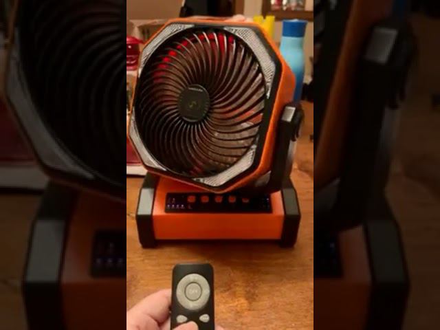 Вентилятор туристический Аккумуляторный с крючком/таймером, 20000 мАч