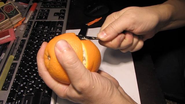 Как быстро почистить апельсин