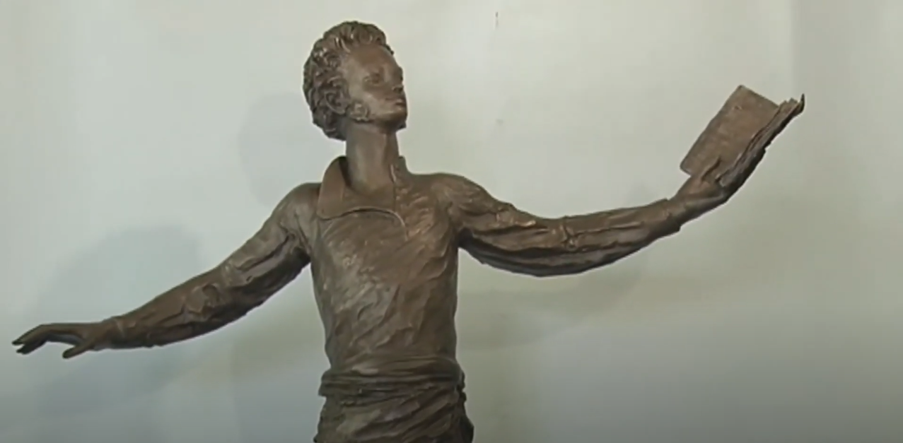 Открытие Пушкинской скульптурной композиции "Руслан и Людмила".