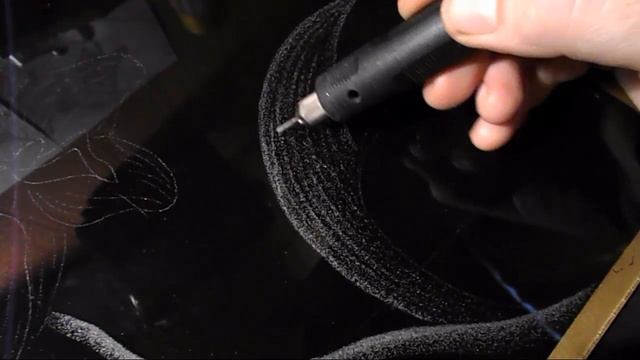 ОРХИДЕИ.Гравировка картины на стекле..