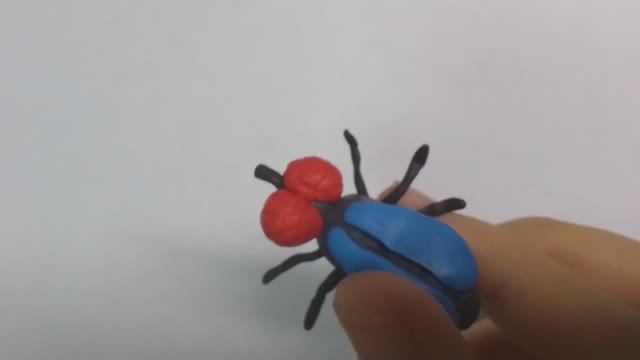 лепим муху из пластилин. коллекция лепки
