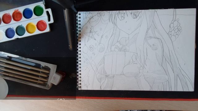 Новогодний аниме персонаж