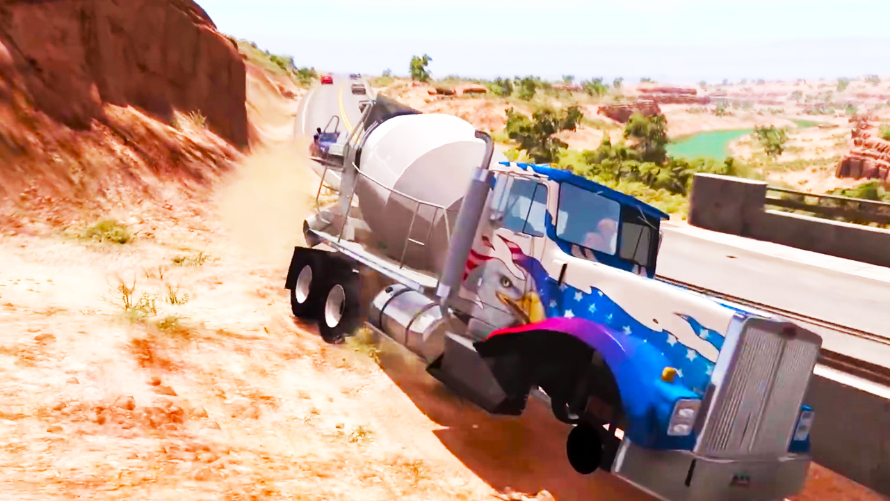 Beamng drive - дорожно-транспортные происшествия 12 | HITGAMEZ