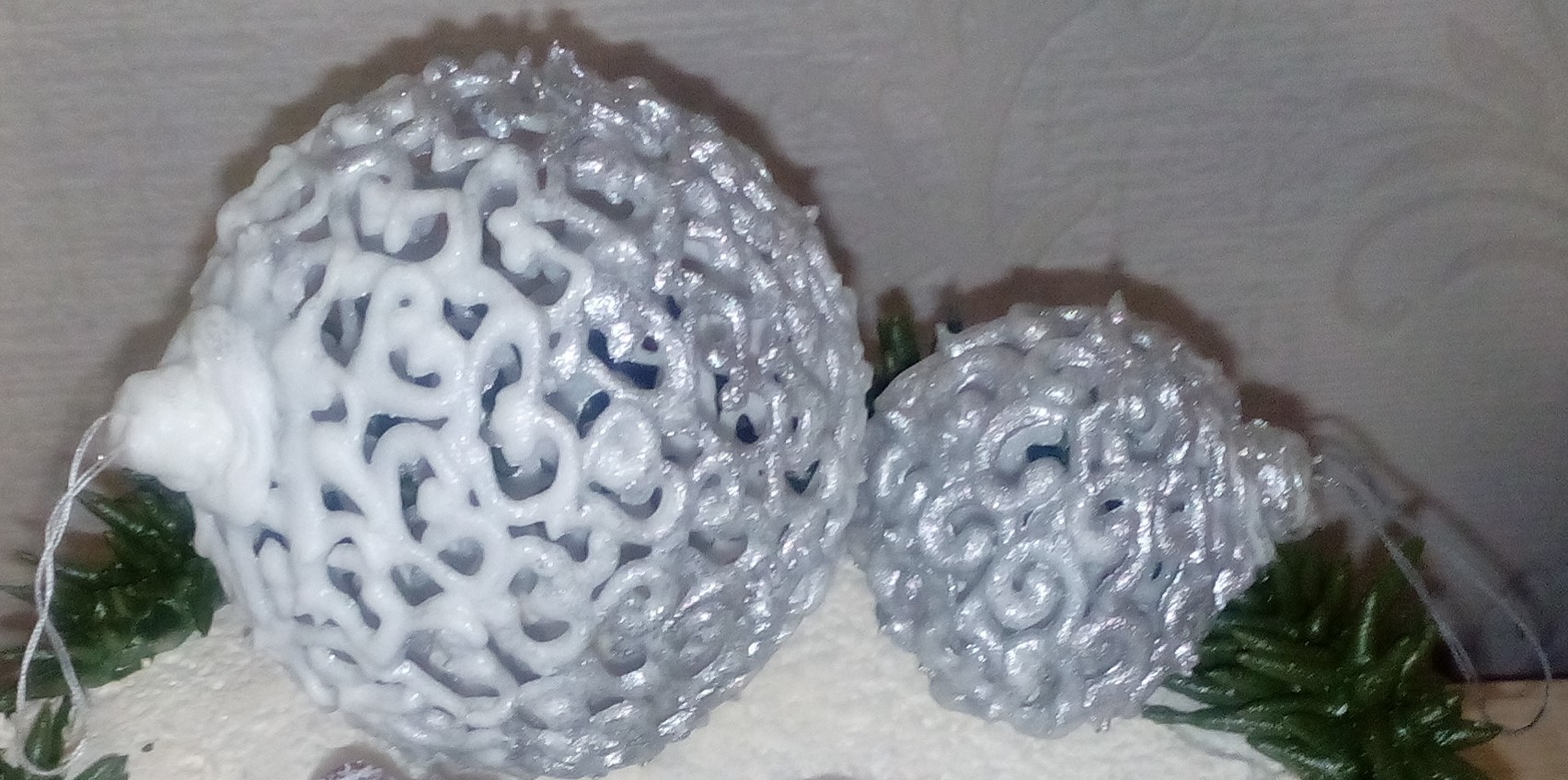 АЖУРНЫЕ ШАРЫ - НОВОГОДНЕЕ УКРАШЕНИЕ