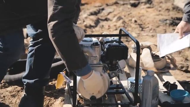 Испытание мотопомпы в реальных условиях