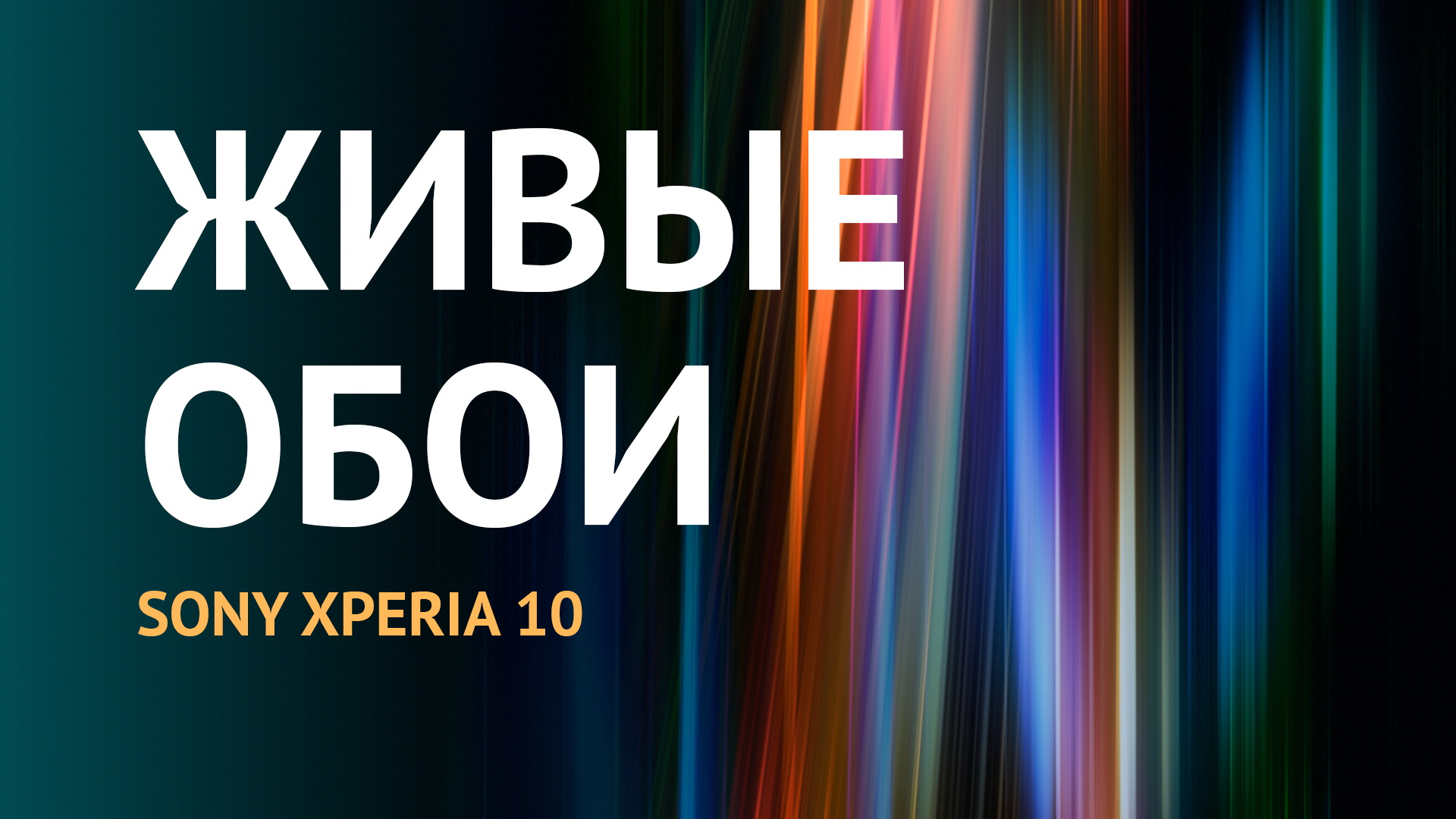 Живые обои Sony Xperia 10 и 10 Plus: анимированные изображения на рабочий стол Android-смартфона