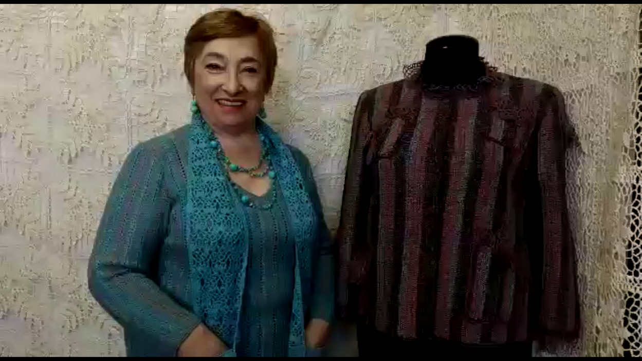 Пинке. Жакет с кружевами из карманов от О. С. Литвиной.