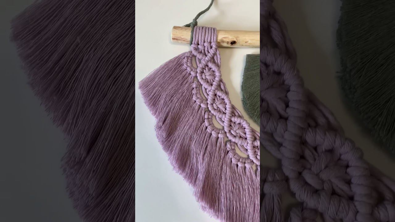 Лавандовый прованс. Мини панно. Макраме