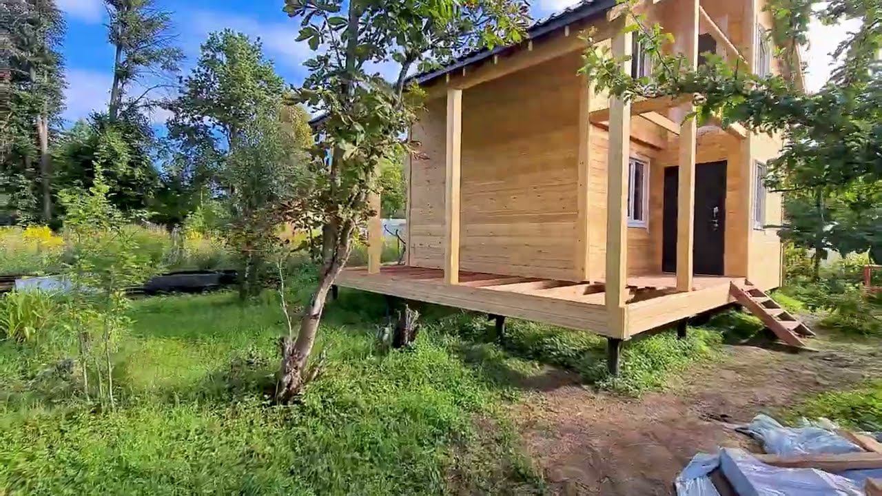 «Работают аккуратно и быстро!» | Обзор каркасного дома 6×8 м² в СНТ «Белоостров»| Реальный отзыв