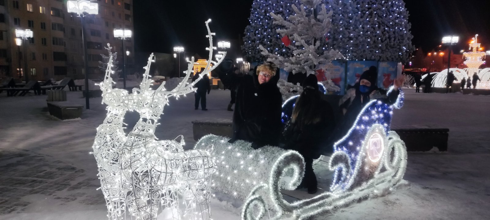 катаемся на сказочных оленях Братск