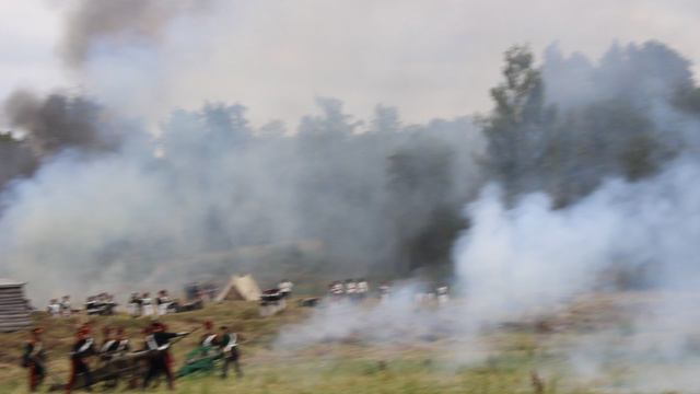 Бородино. Реконструкция Шевардинского сражения.